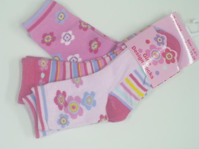 girls assorted design flower socks Online Wholesale